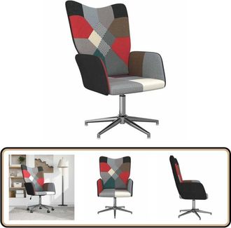 vidaXL Relaxsessel Patchwork Stoff - Sessel - Wohnzimmersessel - Relaxsessel - Drehsessel - Patchwork Sessel