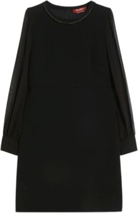 Max Mara Femme, Robes, Noir, Taille: 38 FR Short Cady Cocktail Dress