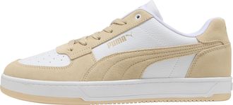 Puma Unisex CAVEN 2.0 Mono Sneaker, Weiß-Canvas Gold, Größe 47, Puma Weißes Segeltuch PUMA Gold, 48.5 EU
