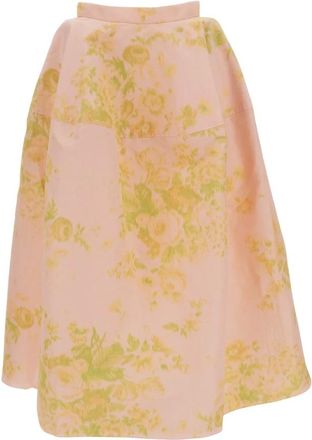 Erdem Femme, Jupes, Rose, Taille: 36 FR Jupe Midi Florale