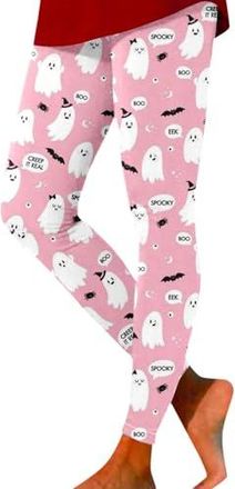 Generic Leggings imprim&eacute;s d&eacute;contract&eacute;s et confortables pour femme - Pantalon de sport pour femme, rose, 5XL