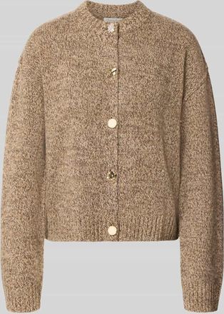 Christian Berg Relaxed Fit Strickjacke aus reiner Wolle in Strick-Optik