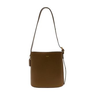 Coach Womens Bleecker Shoulder Bag Khaki Cowhide
