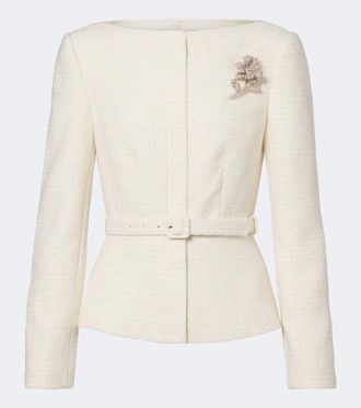 Roland Mouret Verzierte Jacke aus Boucl&eacute;