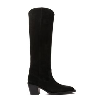 Stuart Weitzman Schwarze Tate Western Stiefel - - Shoes - Damen - Schwarzk - 38 EU