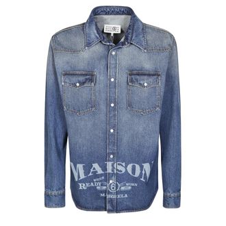Maison Margiela Herren, Shirts, Blau, MGr&ouml;&szlig;e
