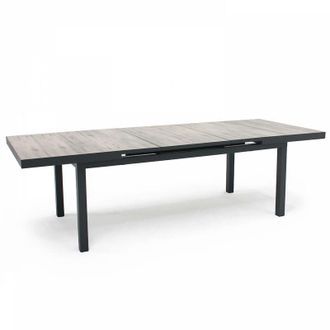 Oviala Table extensible en aluminium et c&eacute;ramique - Tivoli