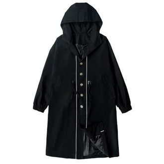 Generic Manteau Long Homme,Manteau &agrave; capuche mi-long surdimensionn&eacute; pour lautomne veste trench-coat d&eacute;contract&eacute;e et &eacute;l&eacute;gante sans caprice ni m&eacute;lange totaling 