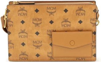 MCM Mcm, Homme, Sacs, Brun, Taille: ONE Size Sac à bandoulière en toile avec impression Visetos