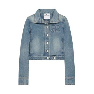 Courr&egrave;ges Reedition Jeansjacke - - Jackets - Damen - Blau - S
