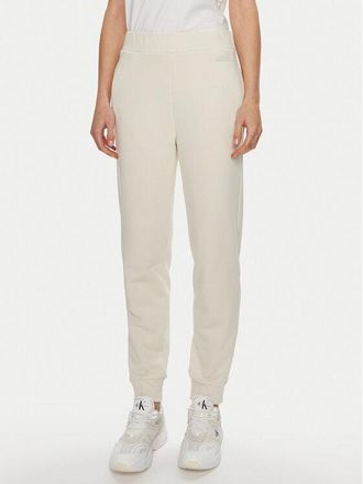 Calvin Klein Jogginghose Micro Logo K20K206632 &Eacute;cru Regular Fit