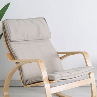 Generic Poang Stuhlkissen aus Baumwolle, mehrfarbig mit dicker Polsterung, Ersatzbezug f&uuml;r Sessel, abnehmbare Stoffkissen