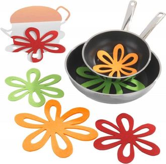 Maximex Kratzschutzeinlage Filz 6er Set, Schutz für Pfannen vor Kratzern, geeignet für jede Größe, für Backformen, Backblechen und Pfannen, schützt auch Rände