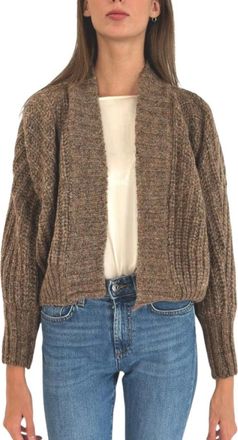 Nenette Femme, Pulls, Brun, Taille: 38 FR Veste Kimono