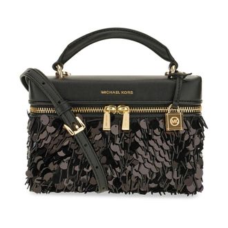 Michael Kors Jana Extra-Small Umh&auml;ngetasche mit Paillettenverzierung - - Bags - Damen - Schwarzk - ONE SIZE