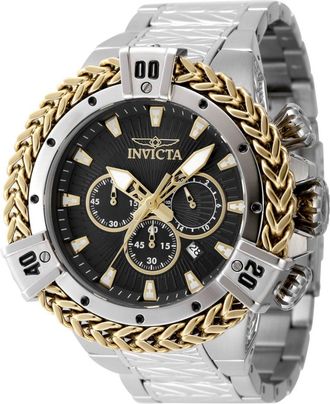 Invicta Bolt 48158 Herren Uhr - Quartz Bewegung - Edelstahl mit Schwarzem Zifferblatt - 54 mm