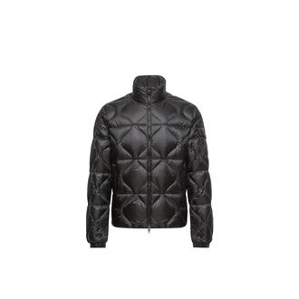 Moncler Moncler Doudoune Courte &Agrave; Matelassage G&eacute;om&eacute;trique Asurel, Homme, Noir, Taille: 0