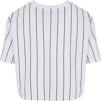 Karl Kani T-Shirt Karl Kani Damen Small Signature Essential Pinstripe Crop Tee (1-tlg)