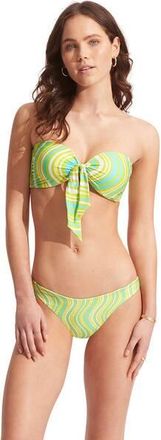 Seafolly Damen Bikinihose Mod Squad Reversible High Cut Pant