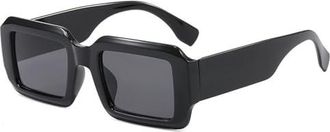 Generic Lunettes De Soleil Vacances &Agrave; Monture Carr&eacute;e For Hommes Sport Dext&eacute;rieur For Femmes(Black)