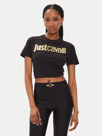 Just Cavalli T-Shirt 76PAHG11 Schwarz Slim Fit