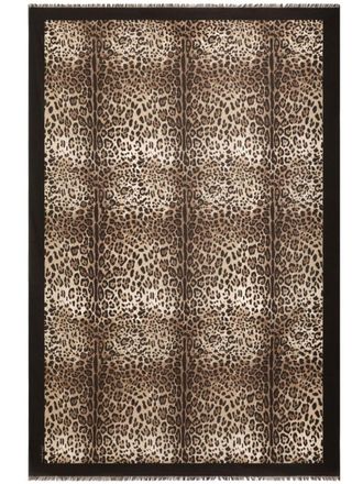 Dolce & Gabbana Kaftan mit Leoparden-Print - Braun