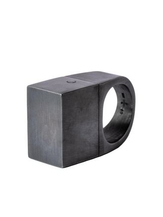 Parts Of Four Geo Ring aus Sterlingsilber - Schwarz