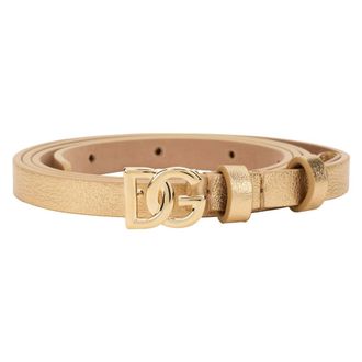 Dolce & Gabbana G&uuml;rtel mit Logo - - Accessories - Damen - Gelb - 80 CM