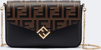 Fendi Portemonnaie mit Kettenriemen FF Diamonds