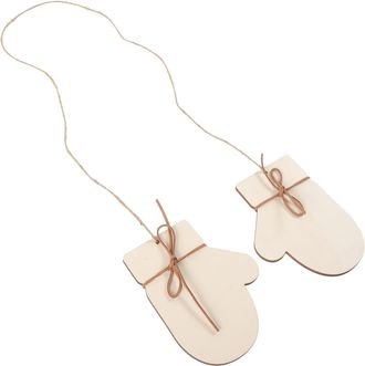 BESPORTBLE Uonlytech Nordisches Holz Handschuh Wandornament Rustikale Kinderzimmerdeko H&auml;ngender Wandschmuck mit Trageband Sichere Holzqualit&auml;t Dekorative Wandde