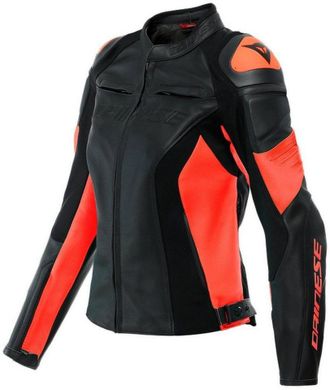 Dainese Motorradjacke Racing 4 Damen Motorrad Lederjacke Atmungsaktiv protektoren reflektierende robust