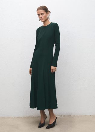 Mango Godet-Kleid in A-Linie grün - Damen - XS - MANGO