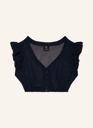 Hammerschmid Hammerschmid Dirndlbluse Hanny Mit Volants blau