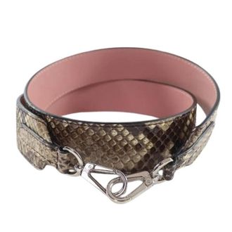 Louis Vuitton Pre-owned Schulterriemen aus Pythonleder - - Pre-owned - Damen - Braun - ONE SIZE