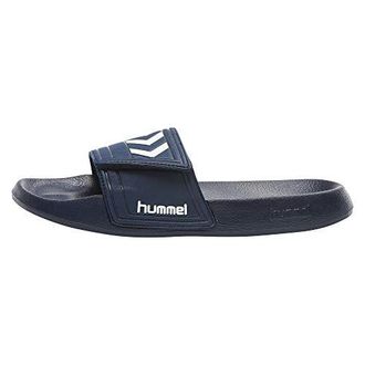Hummel Hummel Mixte Larsen Slipper VC Chaussures de Plage & Piscine, Bleu (Dress Blue/White), 40 EU