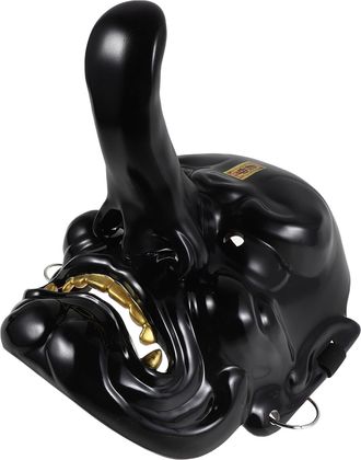 SOLUSTRE Japanische Tengu-Maske Halloween Dekoration Karneval-Maske Maskenballmaske Black