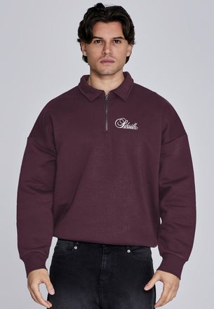 Siksilk Herren Bordeaux Essentials Polo Pullover XXL