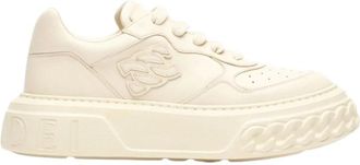 Casadei Femme, Chaussures, Beige, Taille: 37 1/2 EU Off Road Leather Baskets