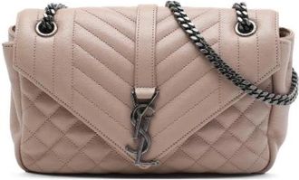 Saint Laurent Pre-owned The College Shoulder Bag - Femme - Pre-owned - Brun - Taille: ONE Size