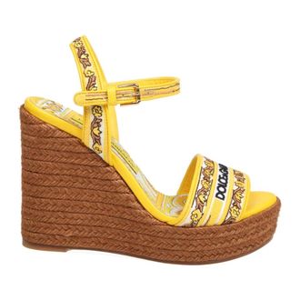 Dolce & Gabbana Femme, Chaussures, Multicolore, Taille: 38 EU Lolita Wedge Sandales