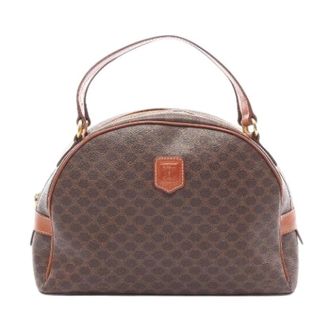 Celine Pre-owned Macadam Handtasche aus PVC-beschichtetem Canvas und Leder - - Pre-owned - Damen - Braun - ONE SIZE