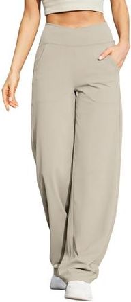Generic Pantalon de yoga long pour femme avec poches, pantalon de surv&ecirc;tement pour femme, jambe large, pantalon de loisirs, taille haute, pantalon de surv&ecirc;tem