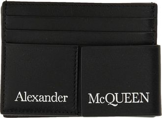 Alexander McQueen Kartenhalter mit Logo - - Accessories - Herren - Schwarzk - ONE SIZE