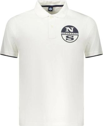 North Sails Wei&szlig;e Baumwoll-Poloshirt - - Tops - Herren - Wei&szlig; - XL