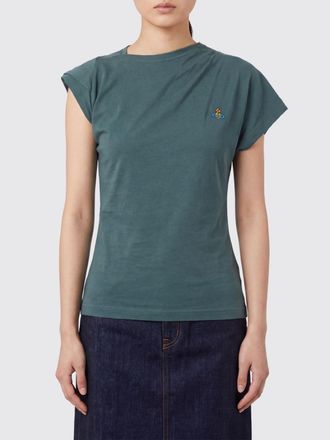 Vivienne Westwood Top Hebo asym&eacute;trique en coton avec logo Orb brod&eacute;