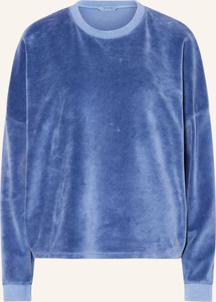 Herrlicher Sweatshirt Smila Aus Samt blau