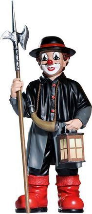 Gilde Gilde Clown Sammlerfigut Der Nachtwächter 10191 - aus Kunstharz - Höhe 14 cm