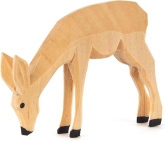 Dregeno Seiffen eG REH geschnitzt groß fressend