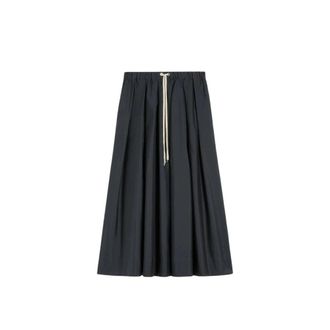 Max Mara Popeline-Baumwoll-Maxirock - - Skirts - Damen - Blau - XS