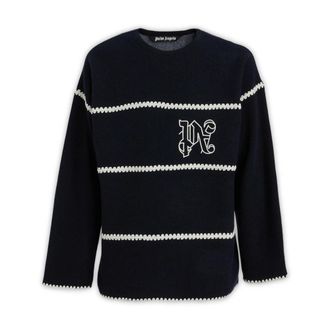 Palm Angels Stylische Sweatshirts f&uuml;r M&auml;nner und Frauen - - Knitwear - Herren - Schwarzk - L